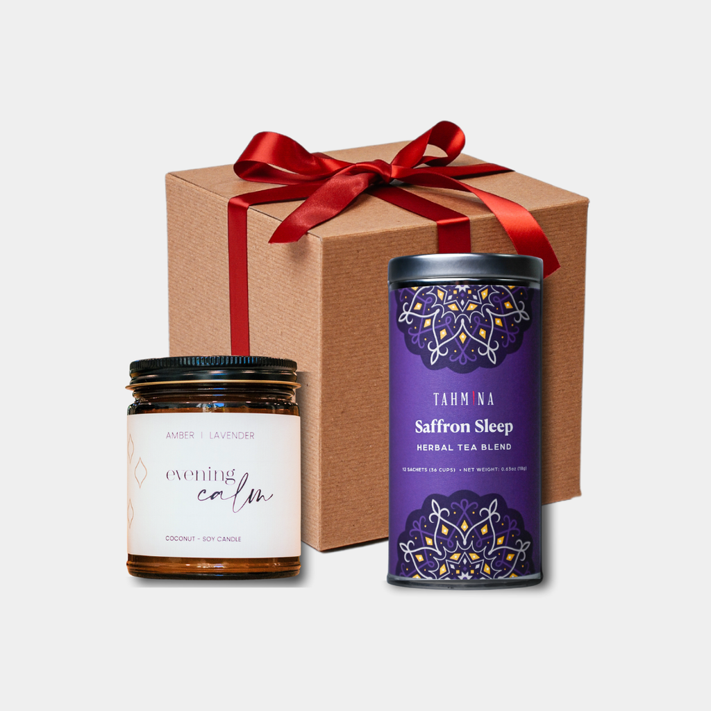 Calm Evenings Candle and Tea Set – Tahmina Tea